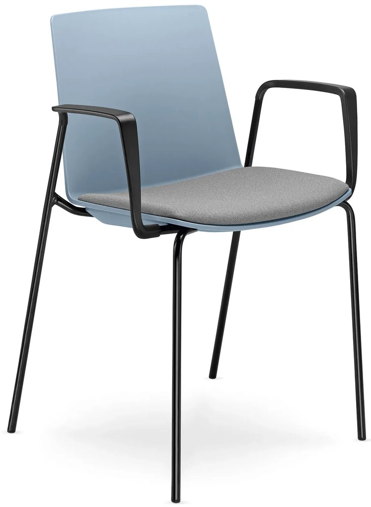 LD SEATING - Židle SKY FRESH 052,BR s čalouněným sedákem a područkami