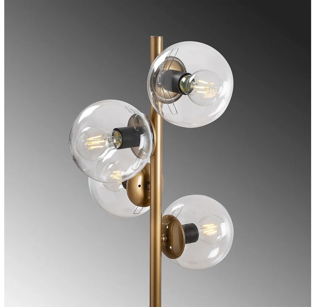 Designová stojanová lampa Qunsia II 130 cm zlatá