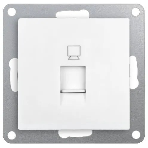 Elhard Datová zásuvka Vera RJ45, matná, bílá VZ2121W
