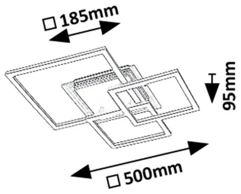 Rabalux 71371 - LED Stropní svítidlo OTTAVIA LED/40W/230V 3000K