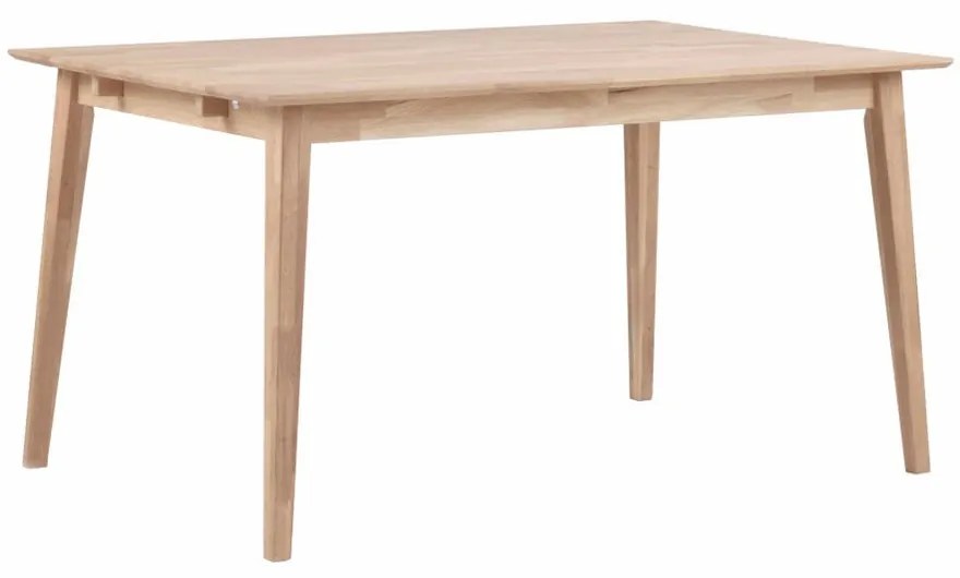 Matně lakovaný dubový jídelní stůl Rowico Mimi, délka 140 cm
