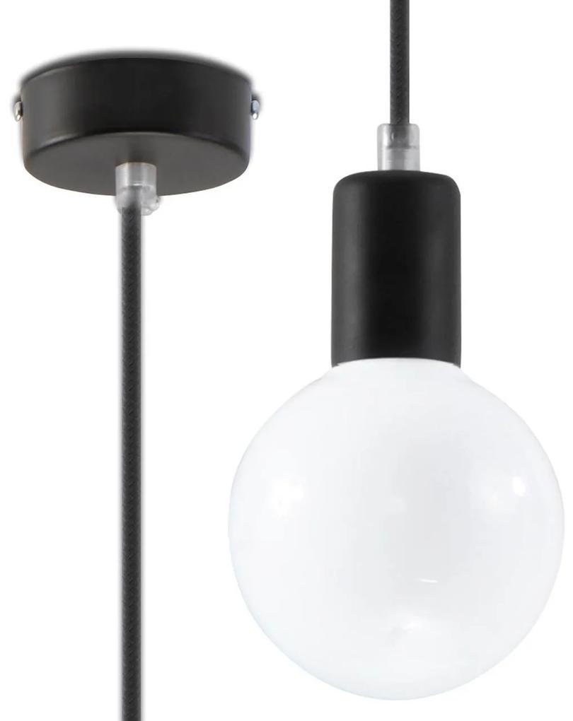 Závěsná žárovka EDISON, 1xE27, 60W, černá Sollux lighting EDISON SL.0152