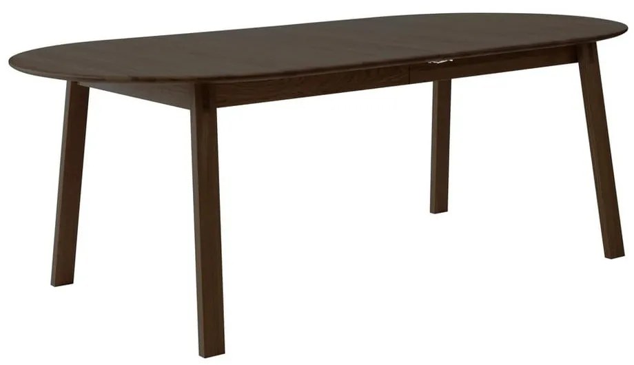Hnědý rozkládací jídelní stůl z dubového dřeva 100x220 cm Amalfi – Hammel Furniture