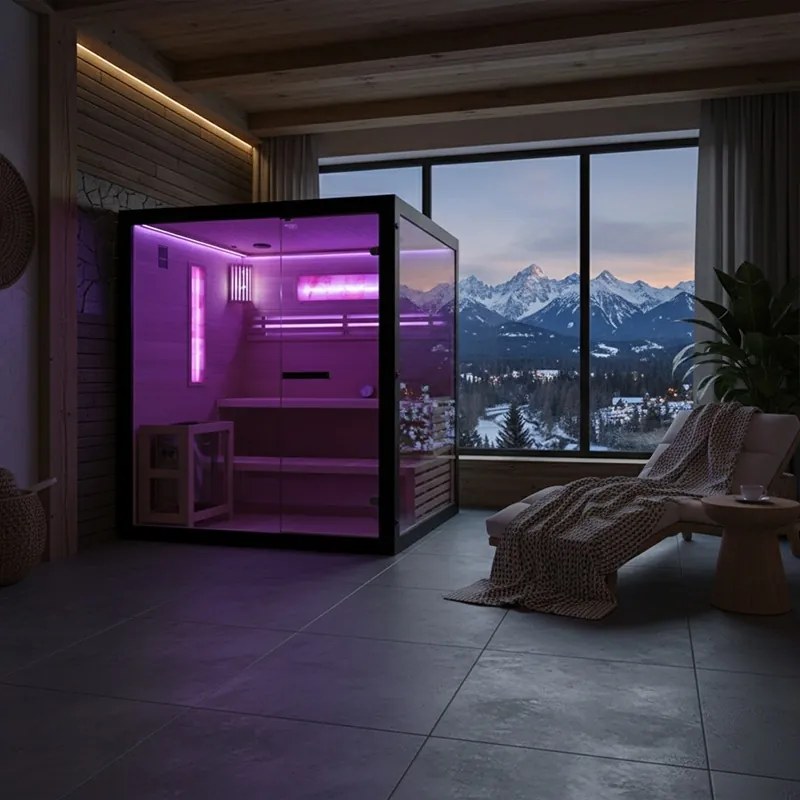 BPS-koupelny Finská sauna Relax HYD-6718 150x140, 3 osoby