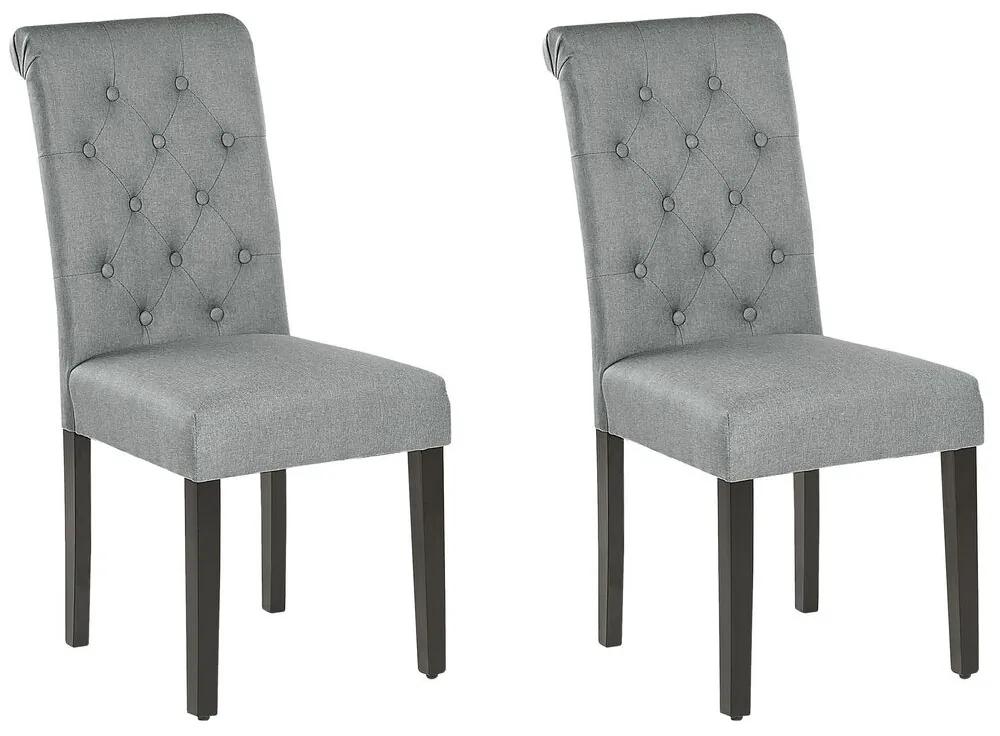 Set 2 ks. jídelních židlí VALLA (šedá). 1023202