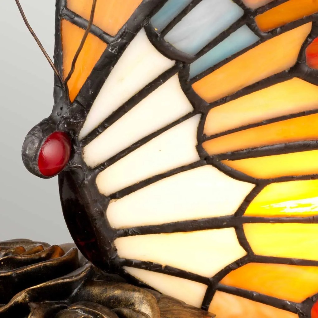 Tiffany lampa motýl Elstead QZ-OBUTTERFLY-TL
