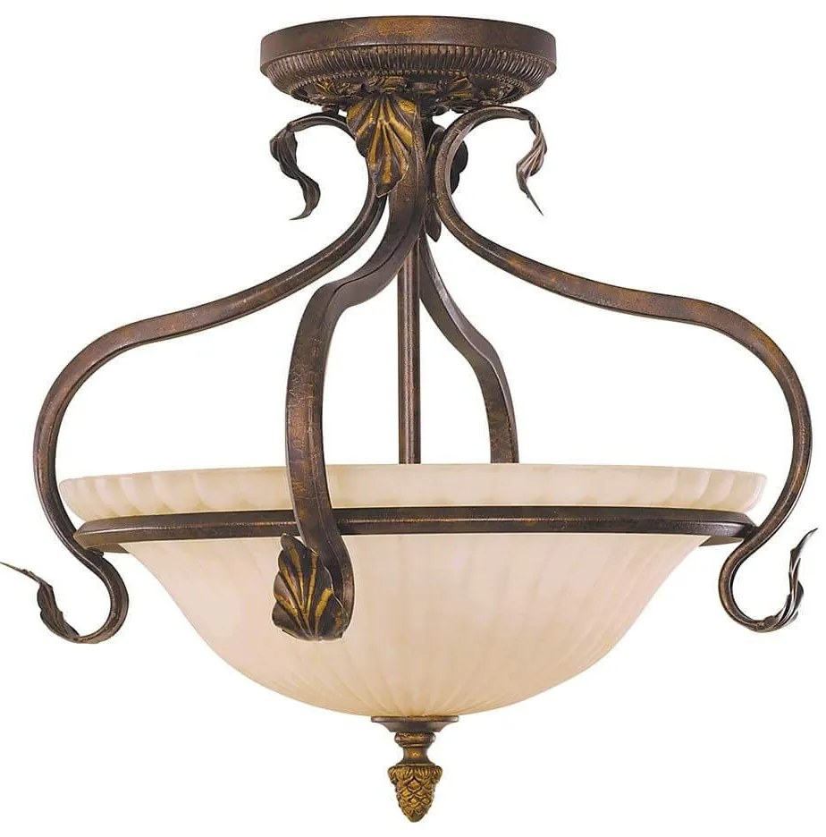 Elstead Secesní stropní svítidlo SONOMA VALLEY Ø 42 cm/3x E27