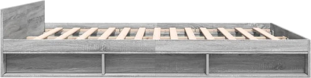 Rám postele se zásuvkami šedý sonoma 200 x 200 cm kompozit 3280725