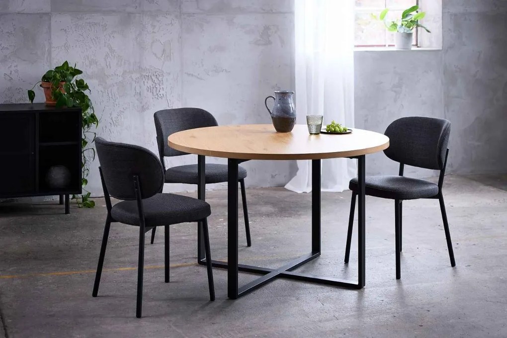 Designová jídelní židle Calixte tmavě šedá