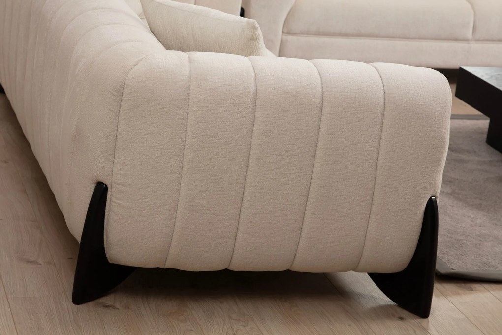 Hanah Home Třímístná pohovka SANDREO bílá 248 cm