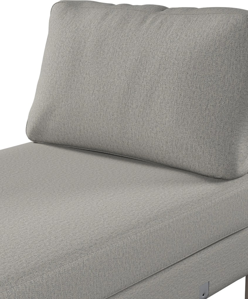 Potah na přídavný šezlong IKEA Karlstad, krátký barva šedá látka pletený vzor