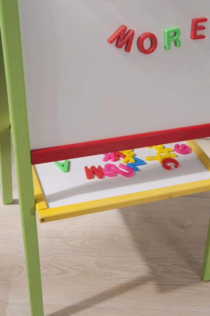 Dřevěná dětská magnetická tabule