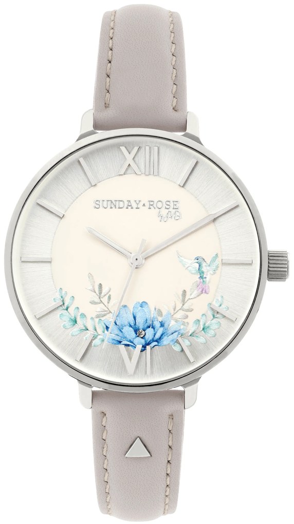 Dámské luxusní designové hodinky SUNDAY ROSE Spirit AZURE LEATHER SUN-S17