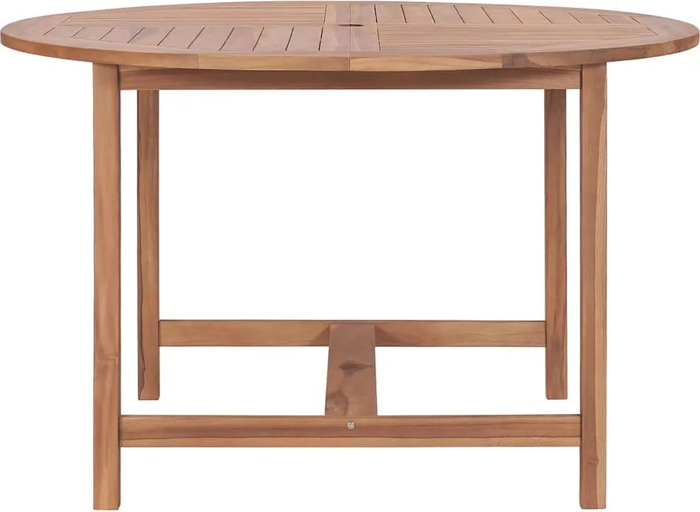 Zahradní jídelní stůl Ø 110 x 75 cm masivní teak 318476