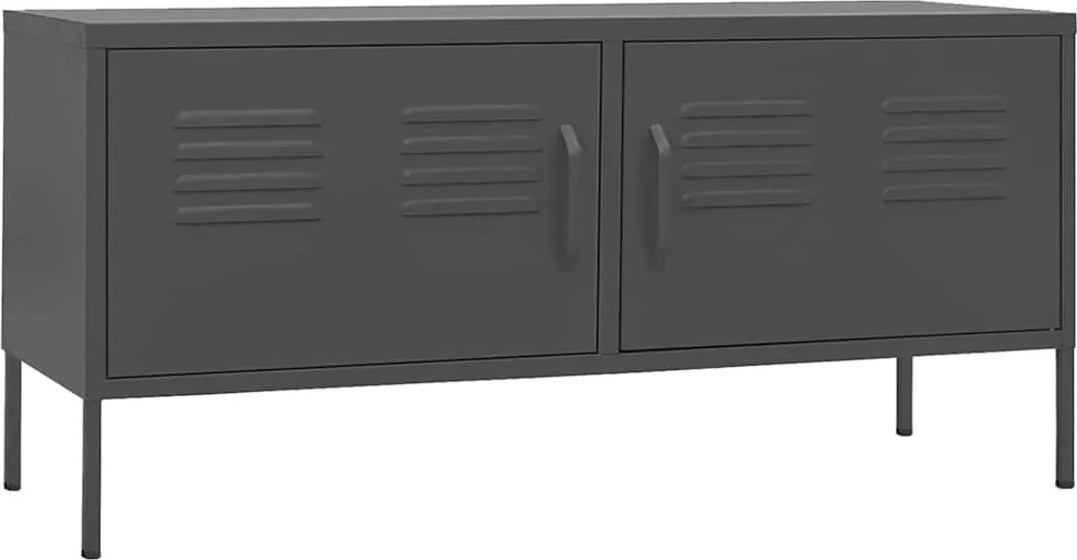 TV skříňka antracitová 105 x 35 x 50 cm ocel 336231