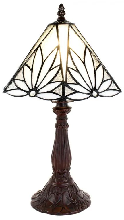 Nástěnná lampa Tiffany White, Brown 20*34 cm E14/max 1*25W – 20x34 cm