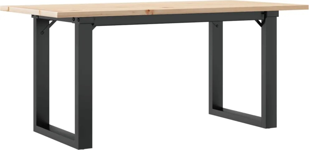 Konferenční stolek s O rámem 90x40x45 cm borové dřevo a ocel 3282664