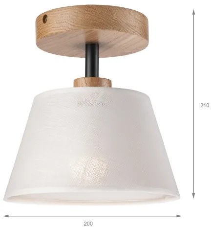 Brilagi - LED  Přisazený lustr ANTHONY 1xE14/60W/230V dub/bílá