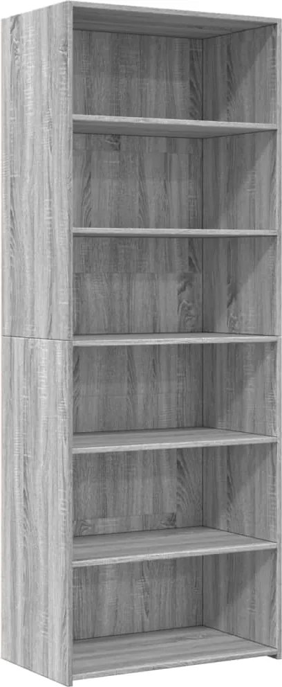 Skříň highboard šedá sonoma 70 x 41 x 185 cm kompozitní dřevo 3281692