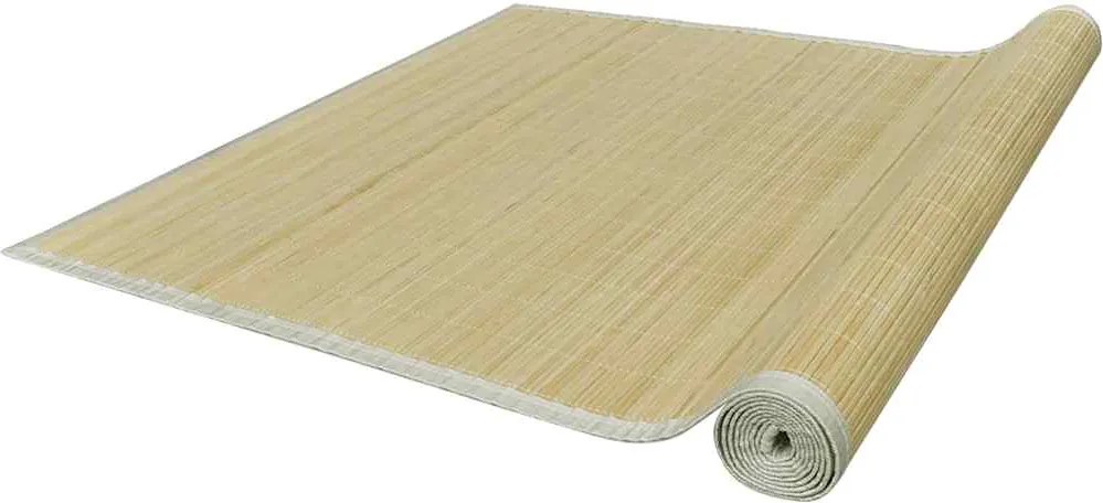 Obdélníková přirozeně zbarvená bambusová rohož / koberec 80 x 200 cm 241332
