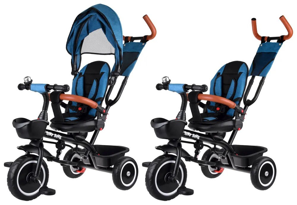 Dětská tříkolka Tiny Bike 3v1 s otočnou střechou