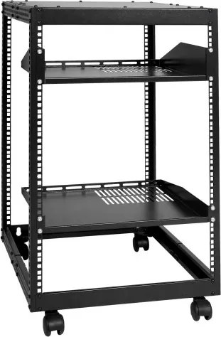 15U serverový stojan s otevřeným rámem, 38,1–101,6 cm