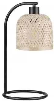 LED přírodně-černá stolní lampa Intra