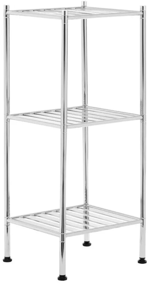 Koupelnový regál ve stříbrné barvě 34x80 cm – Premier Housewares