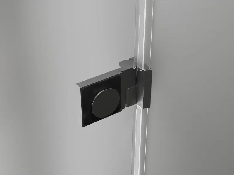 Mexen Lunar-B L sprchové dveře pravé 110 cm, transparentní, kartáčovaná šedočerná - 832SL-110-050-66-00-P