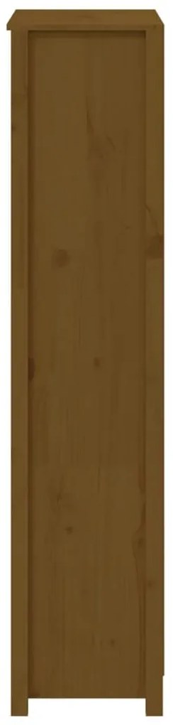 Skříň highboard medově hnědá 80 x 35 x 154 cm masivní borovice,  823522