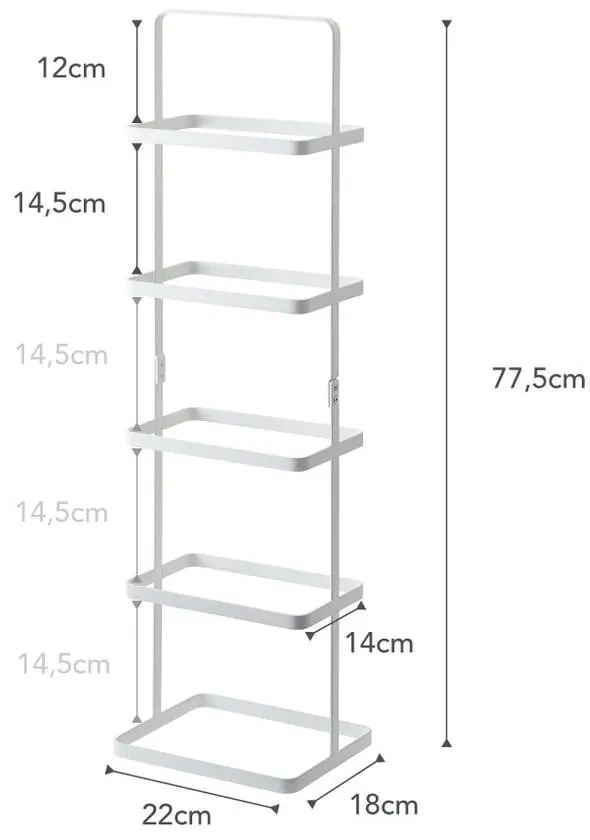 Bílý vysoký stojan na boty YAMAZAKI Tower Shoe Rack | BIANO