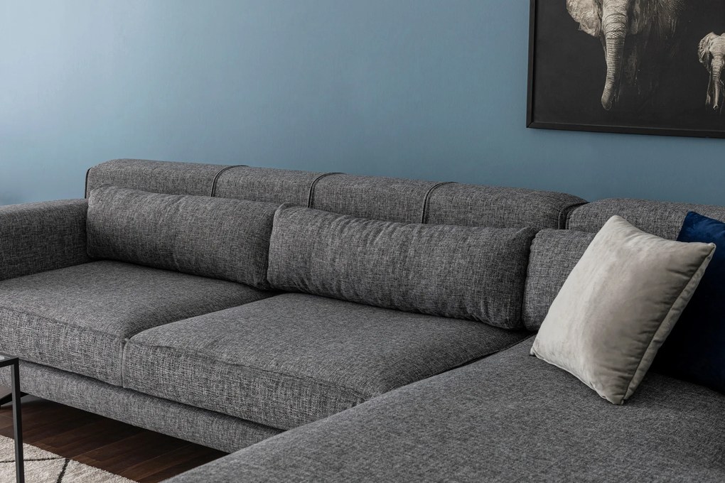 Atelier del Sofa Rohová sedací souprava Jivago Corner Right (L2-Chl) - Grey, Šedá