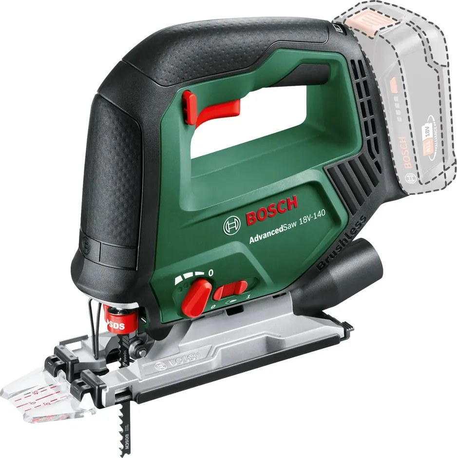 Aku přímočará pila Bosch AdvancedSaw 18V-140 0603013000