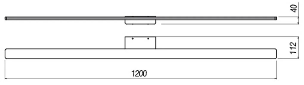 Redo 01-2511 koupelnové nástěnné LED svítidlo Barrio bílé, 34,32W, 4000K, 120cm