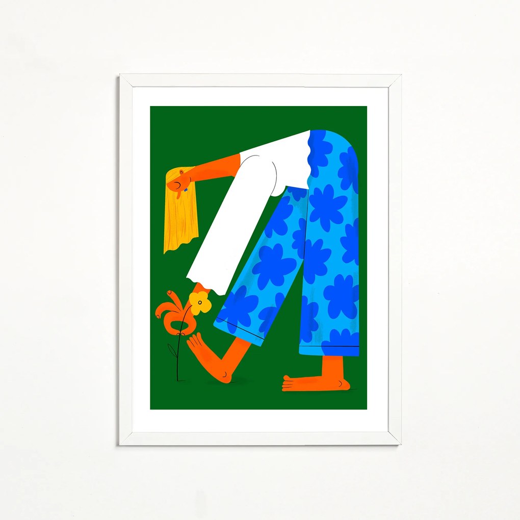 Alexandra Májová | Picking flower Rám: Černý, Velikost: 30 x 20 cm