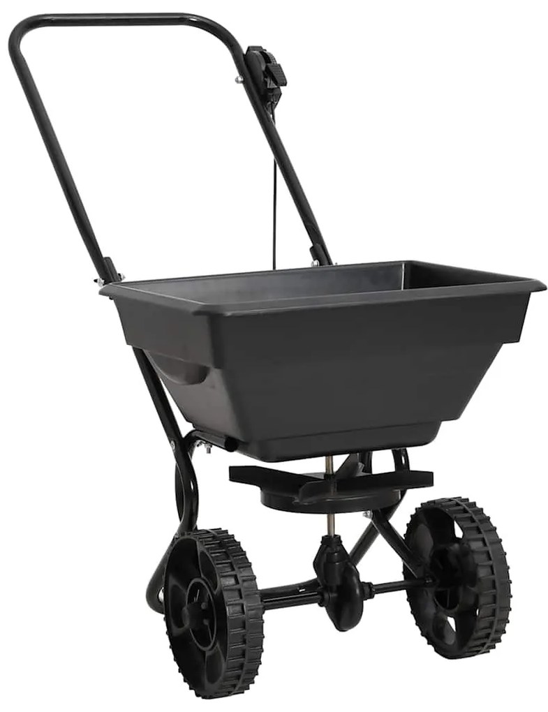 Ručně tlačené rozmetadlo soli PVC a ocel 80 x 46 x 75 cm 15 L 142965