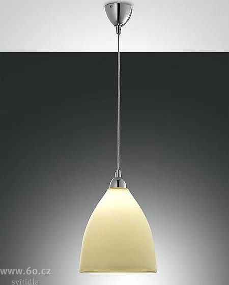 Fabas luce 2907-45-125 Provenza 2907, závěsné svítidlo, 1x60W, kov, žluté stínítko, průměr 27cm