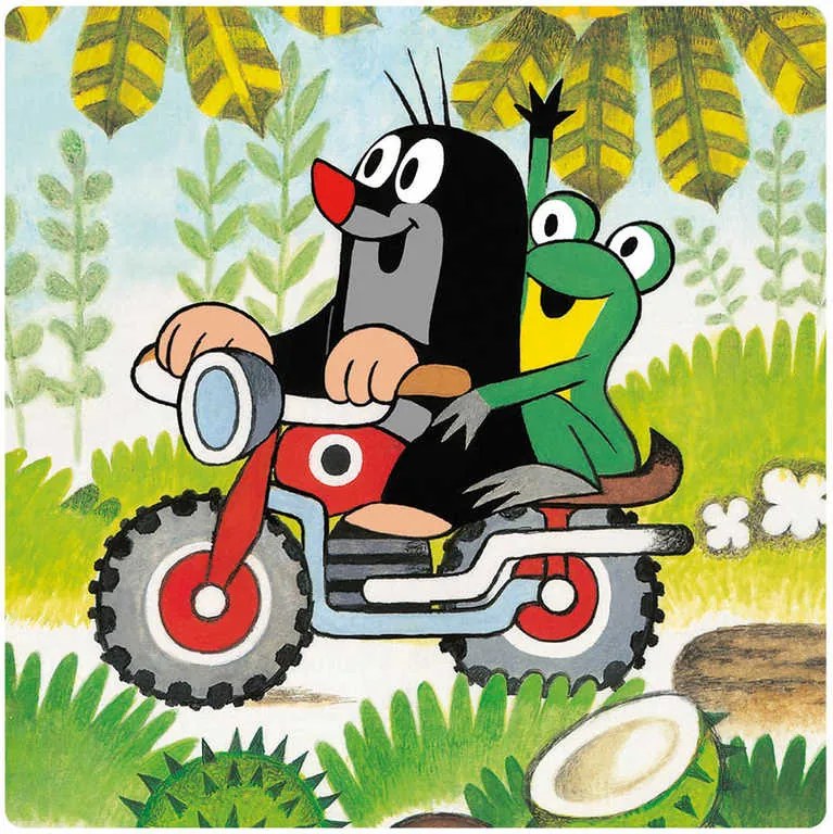 DINO Baby puzzle Krtek na louce (Krteček) 18x18cm 3v1 skládačka 12 dílků dn325104