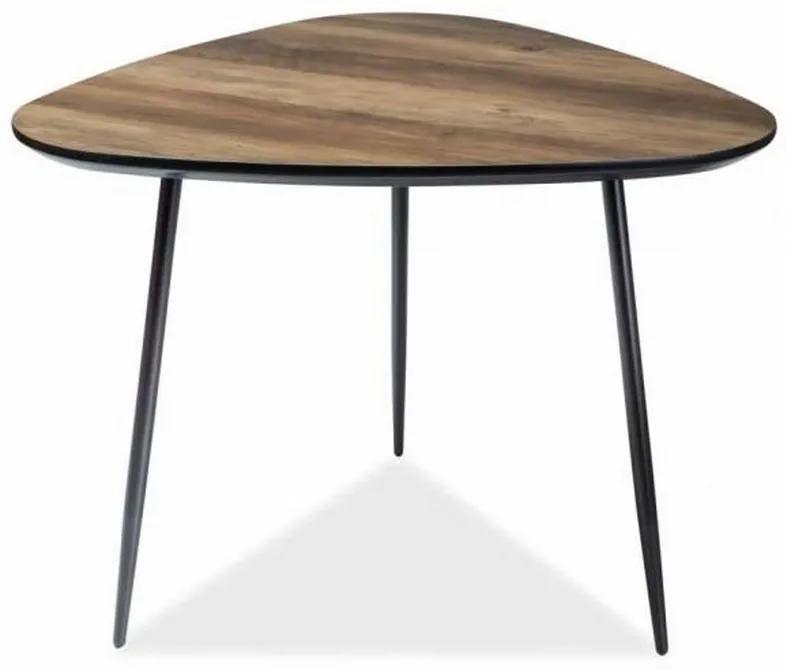 Konferenční stolek ENVO B, 58x48x57, ořech/černá
