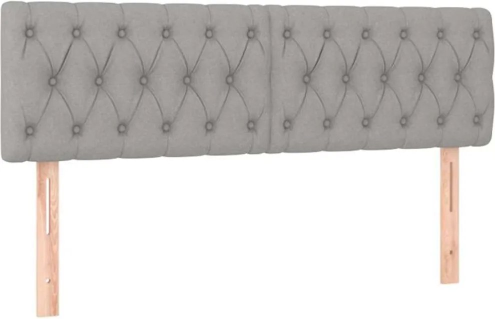 Box spring postel s matrací světle šedá 160 x 200 cm textil 3130521