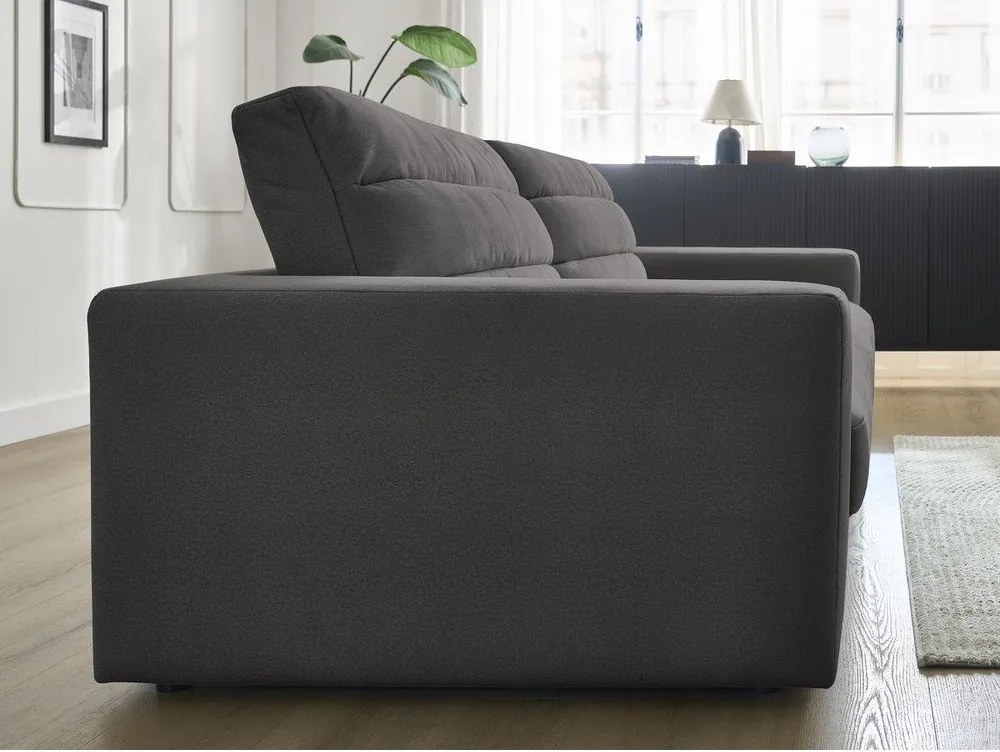 Černá sametová pohovka 276 cm Sierra – Bobochic Paris
