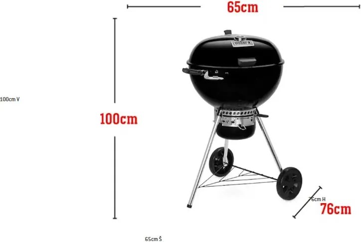 Zahradní gril Weber Master-Touch Premium Ø 57 cm GBS Black