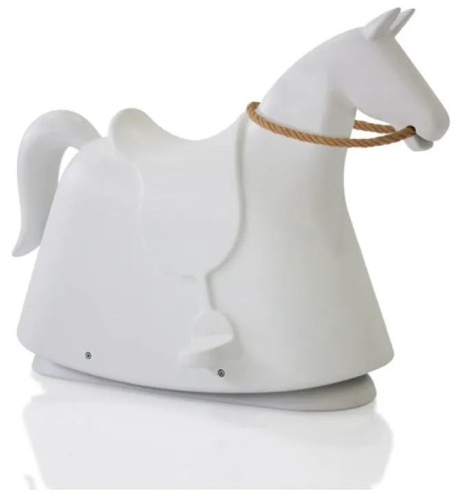 Bílá dětská stolička ve tvaru koně Magis Rocky, výška 71,5 cm