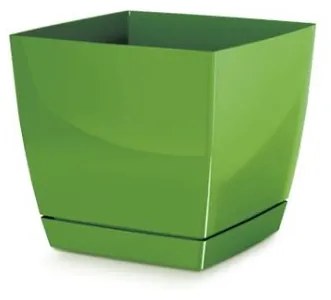 PROSPERPLAST Květináč - COUBI SQUARE P Průměr: 24 cm, Barva: grafit