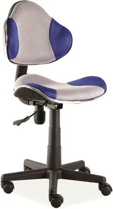 Židle kancelářská Q-G2 modro/šedá