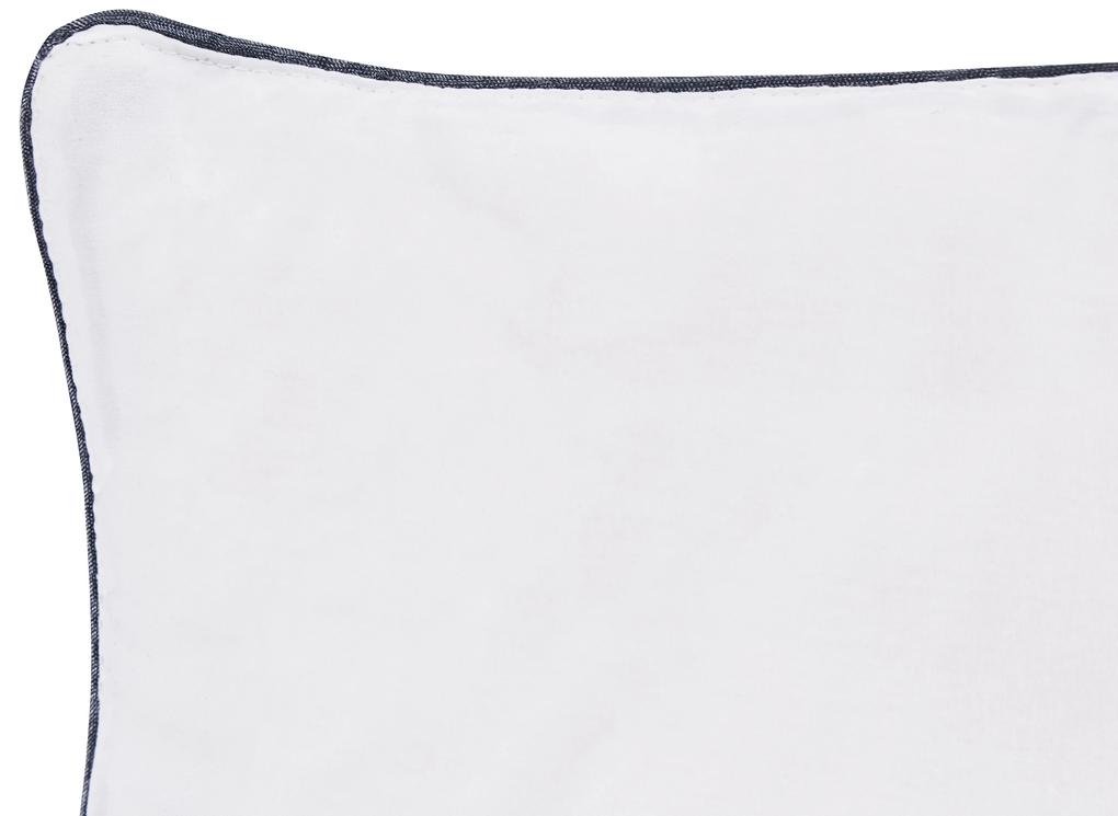 Polštář bavlněný 40 x 80 cm s polyesterovou výplní PELISTER Beliani