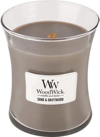 WoodWick - vonná svíčka Sand & Driftwood (Písek & naplavené dřevo) 275g