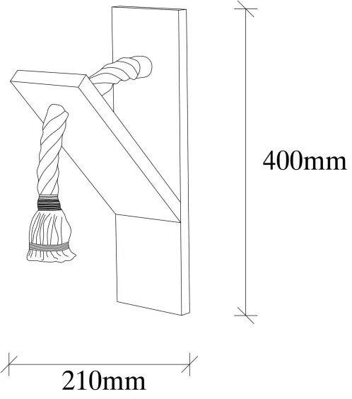Nástěnné svítidlo EREBOS 1xE27/40W/230V