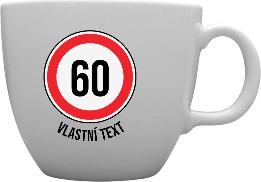 Personalizovaný MEGA XXL keramický hrnek 1 000 ml - narozeninová dopravní značka