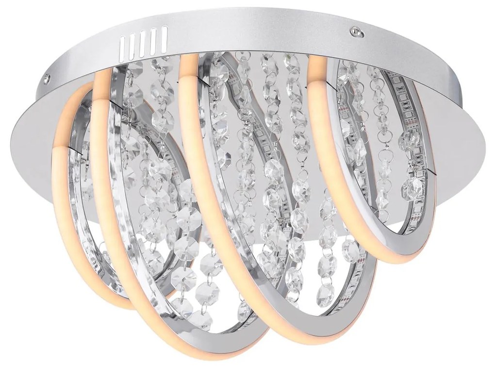 Stropní LED designové osvětlení GERT, 15W, teplá bílá, RGB, 35cm, kulaté Globo GERT 67104-15